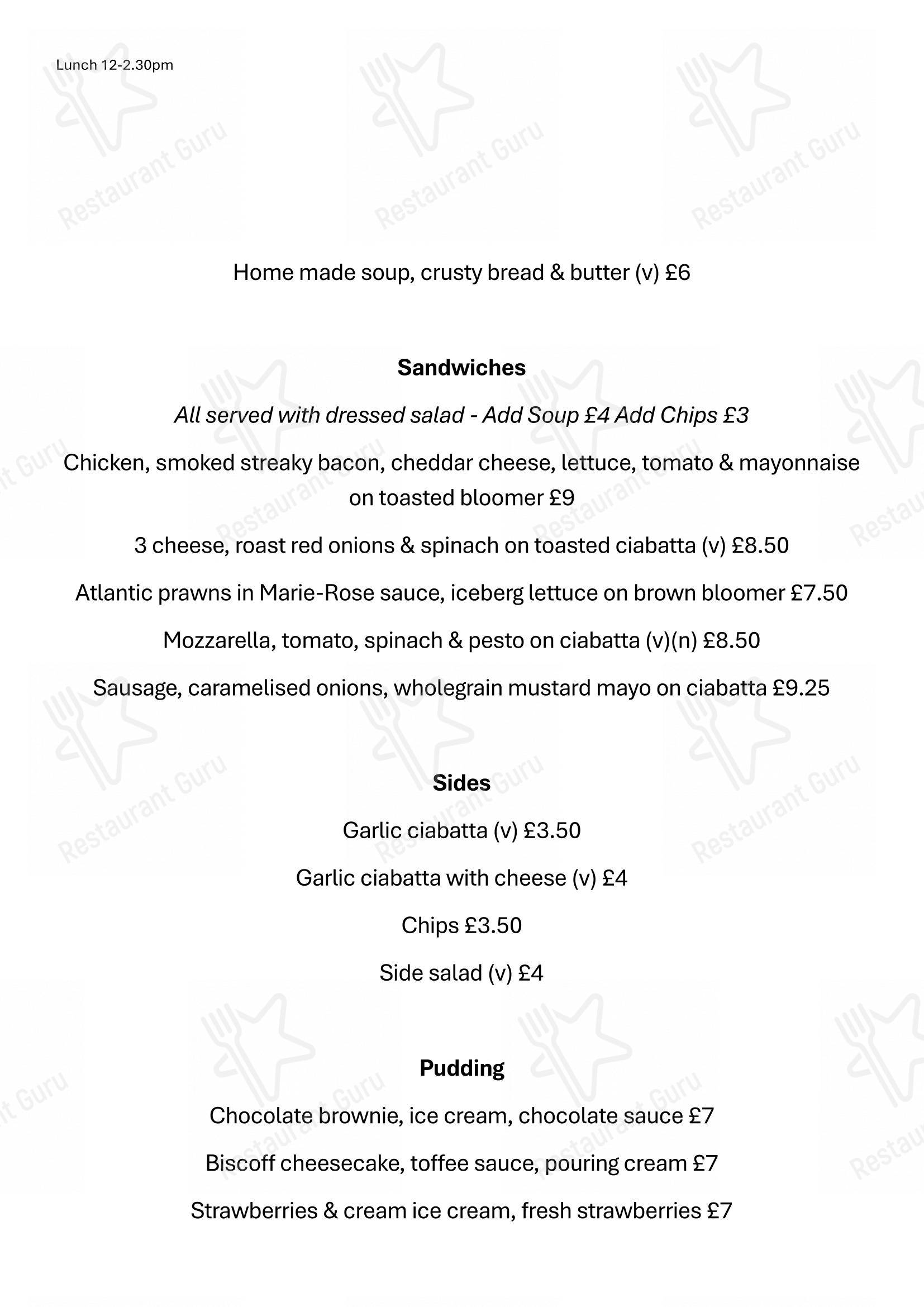 Menu at Arden Arms pub & bar, Stockport, 23 Millgate