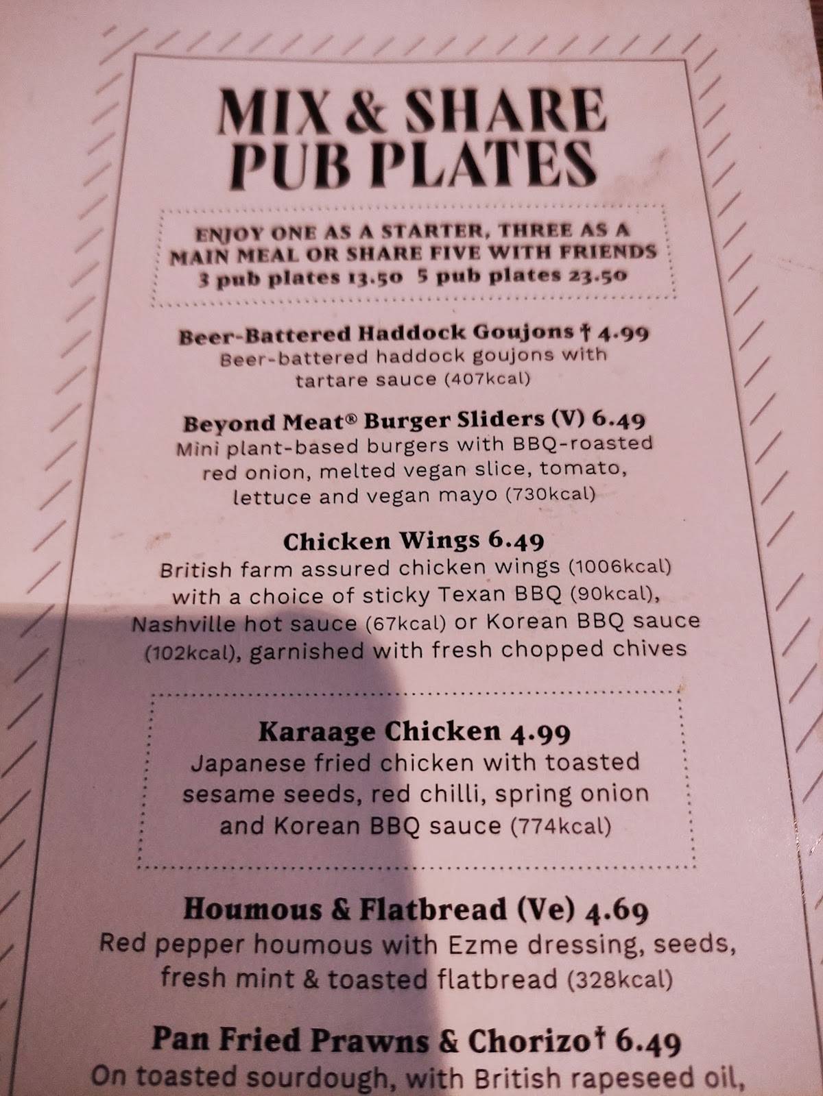Menu at The Auctioneers pub & bar, Inverness
