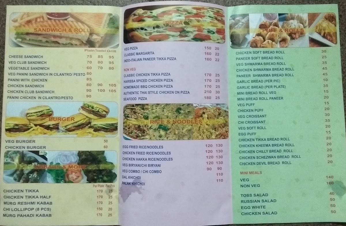Menu at The Bakers Table Andheri East, Mumbai