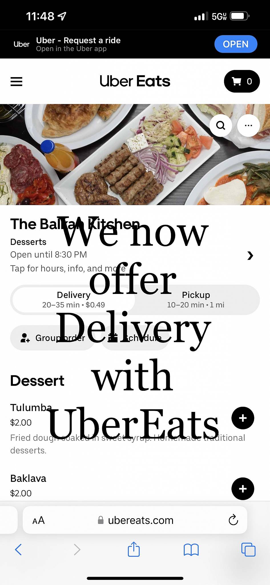 Menu at The Balkan Kitchen restaurant, Cliffside Park