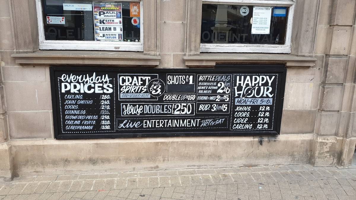 Menu at The Bankers Draught pub & bar, Normanton