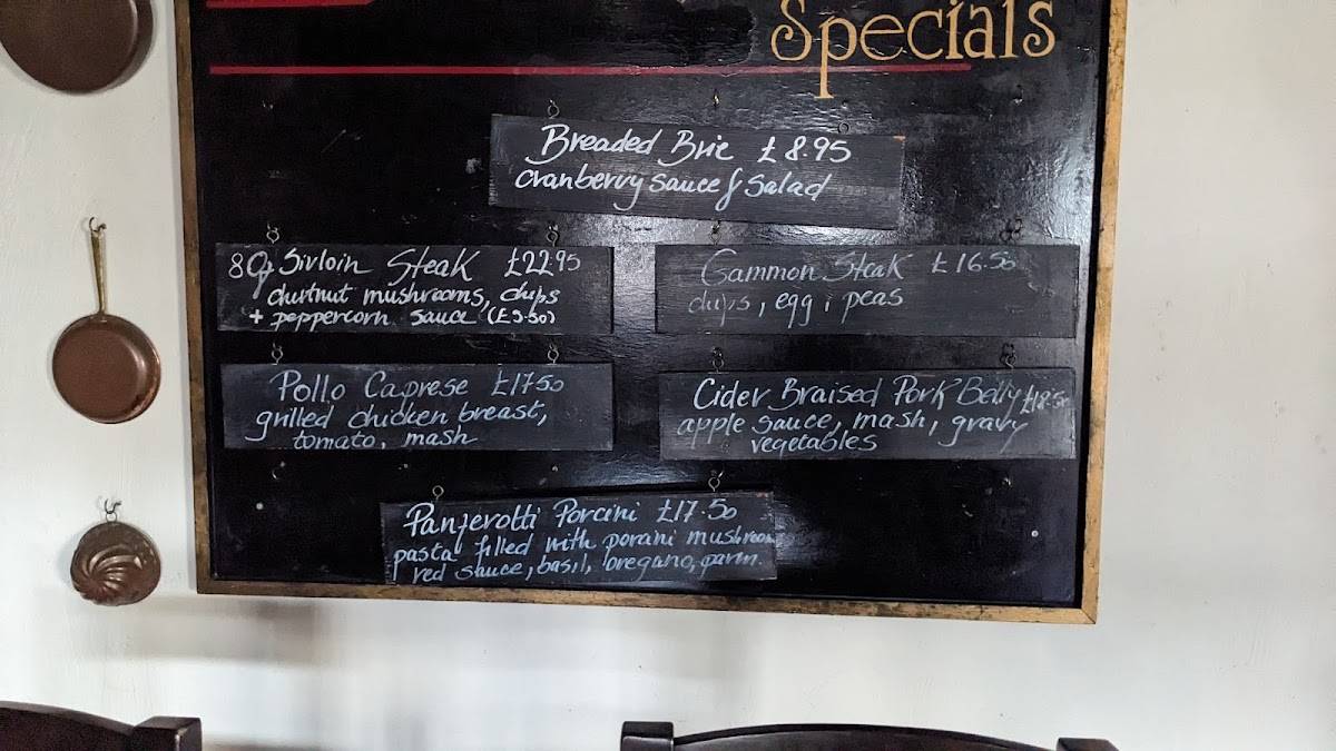 Menu at The Barford Inn, Barford St. Martin