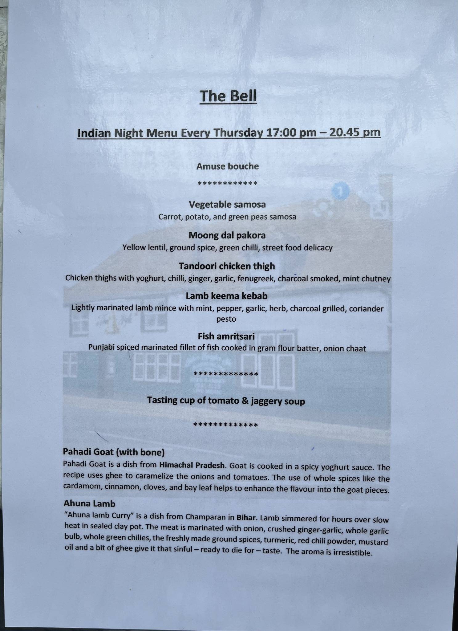 Menu at The Bell Inn pub & bar, Hythe, 1 Seabrook Rd