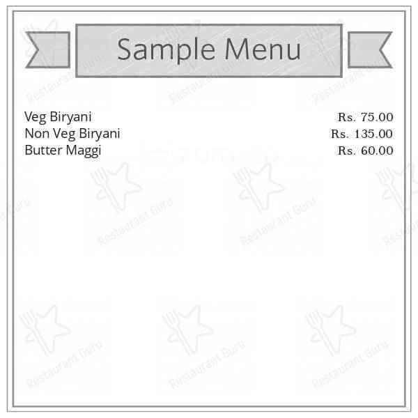 Menu at The Biryani Master, Amritsar