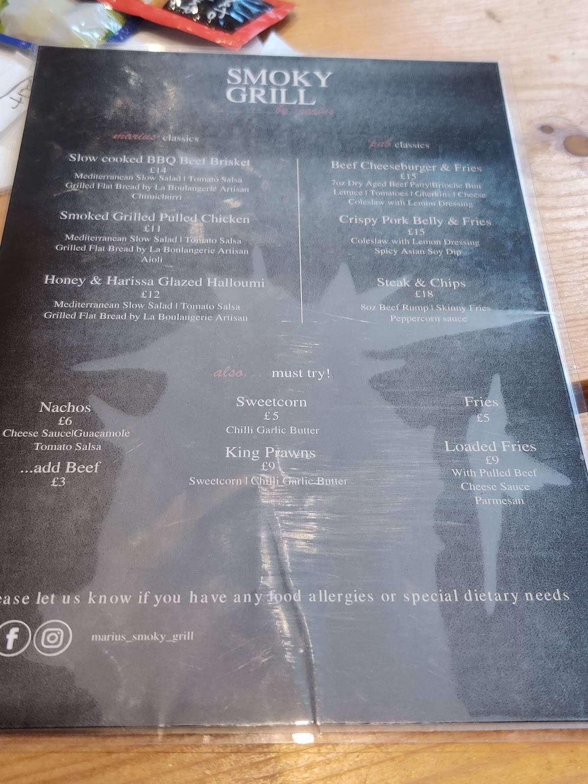 Menu at The Black Bear pub & bar, Tewkesbury