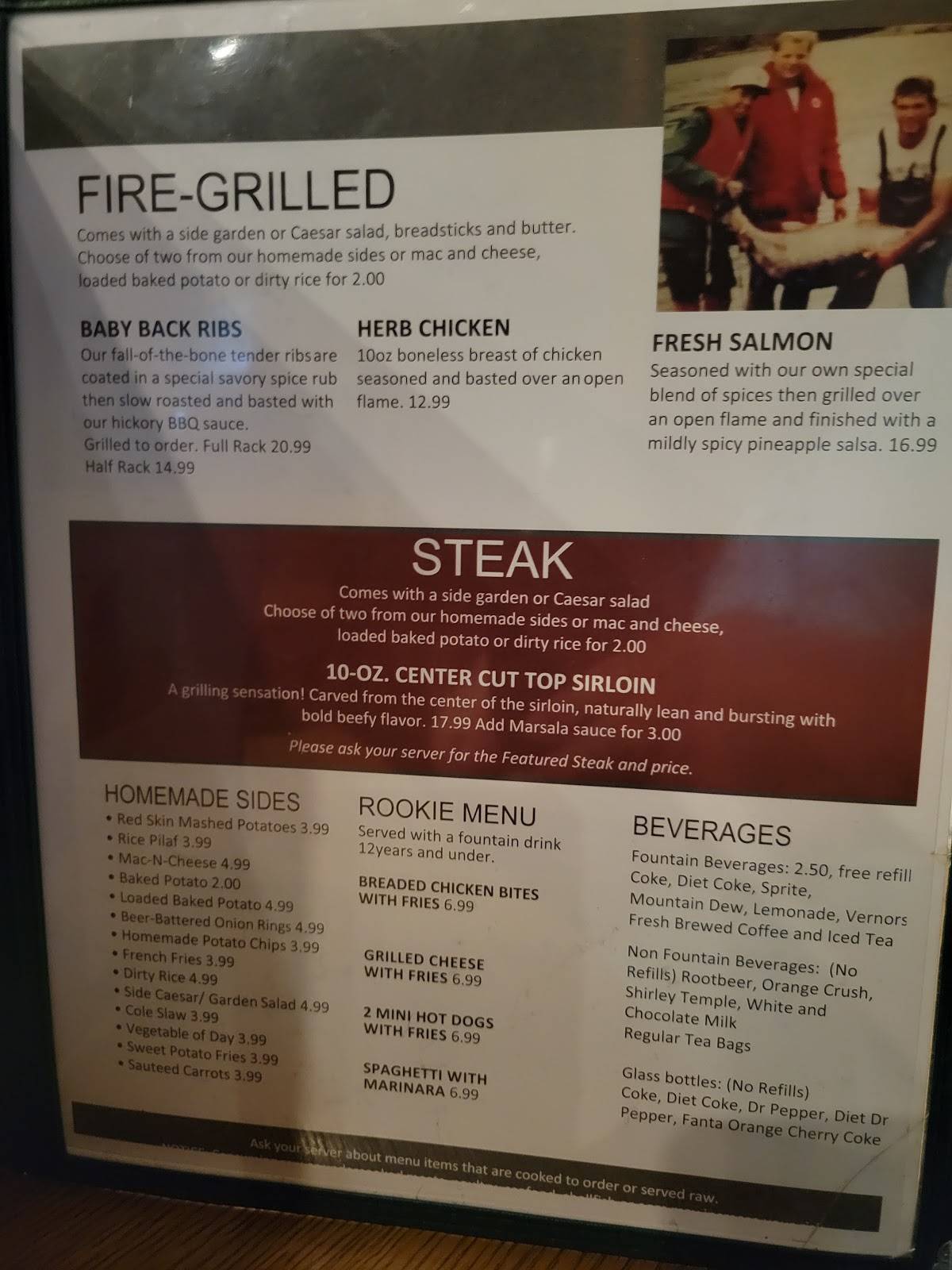 Menu at The Broadcast Booth pub & bar, Allen Park