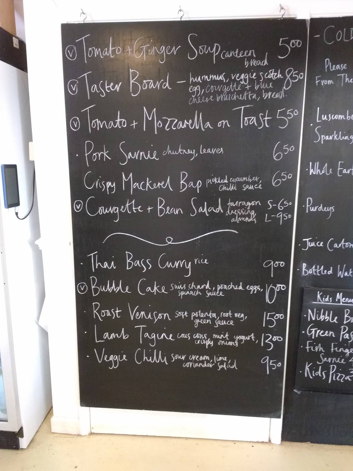 Menu at The Canteen at Maker Heights restaurant, Millbrook