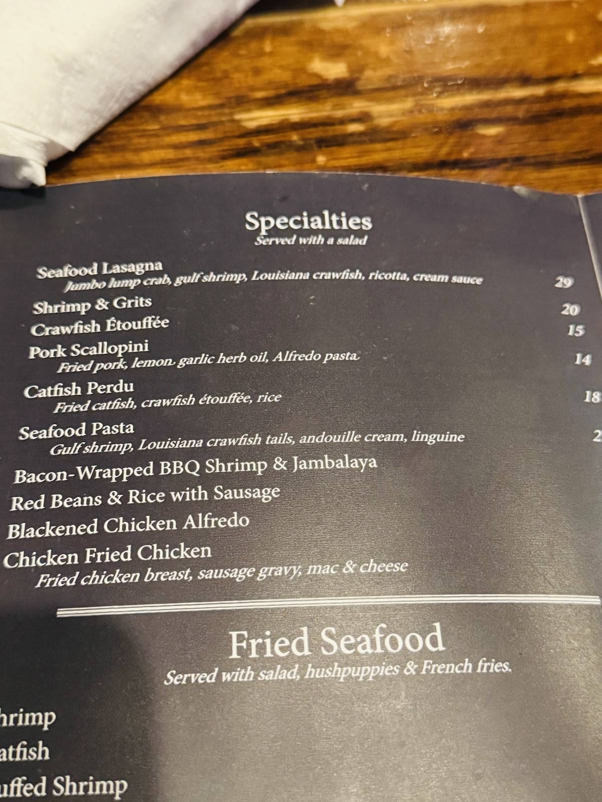 Menu at The Chimes pub & bar, Baton Rouge