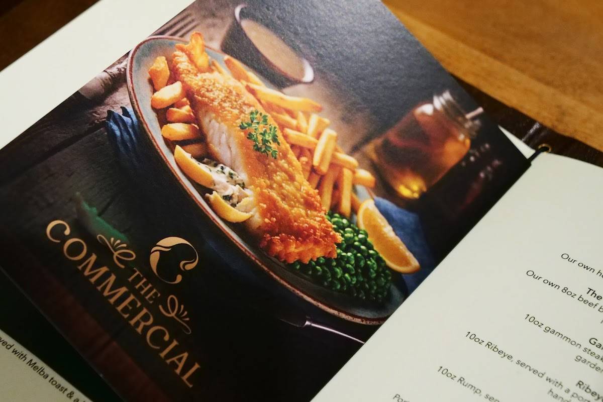 Menu at The Commercial pub & bar, Easingwold, Market Place