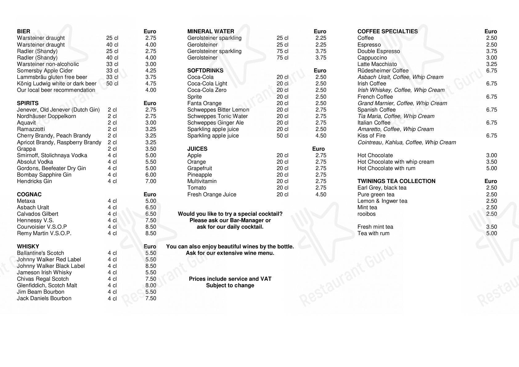 Menu at The Courtyard Chinese Restaurant, Penrith