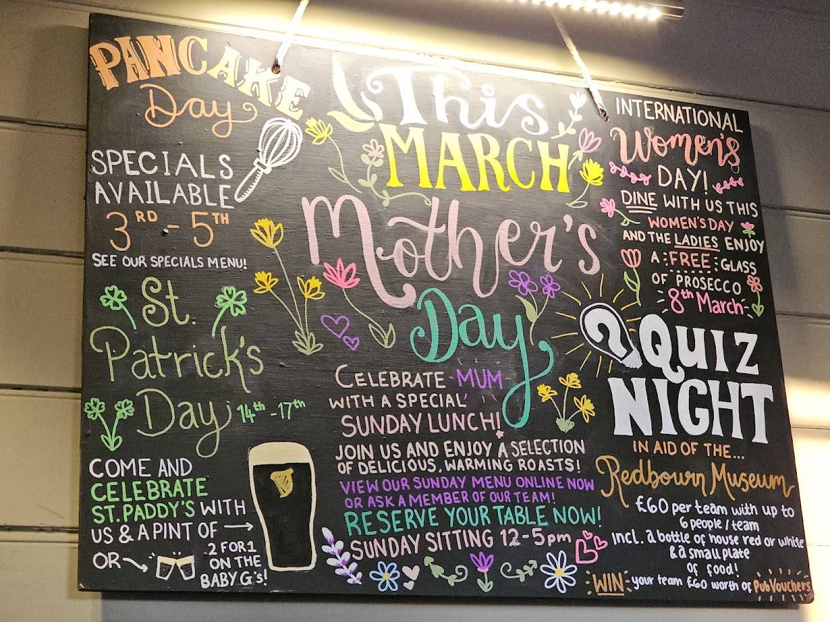 Menu at The Cricketers of Redbourn pub & bar, Redbourn