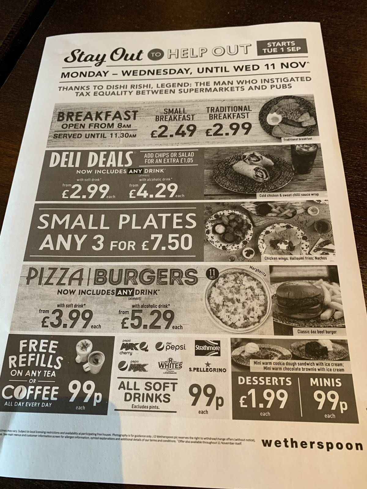 Menu at The Cross Inn - JD Wetherspoon pub & bar, Kingswinford, High St