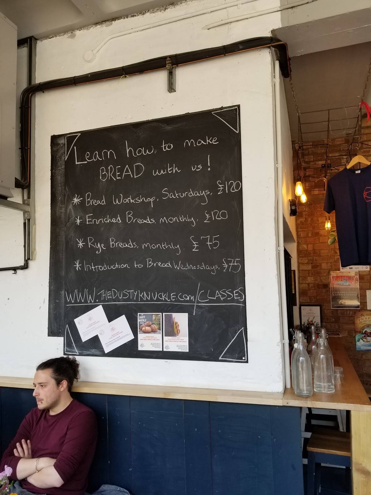 Menu at The Dusty Knuckle Bakery, London