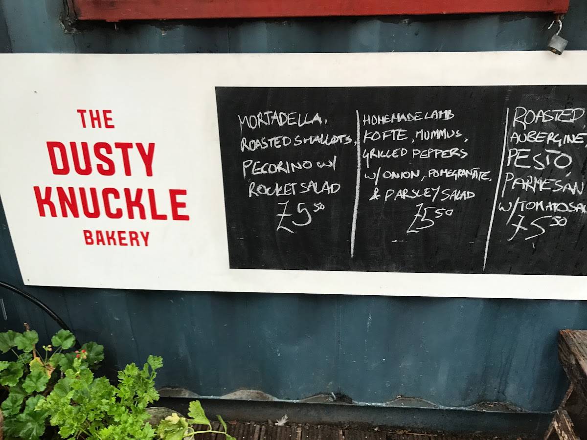 Menu at The Dusty Knuckle Bakery, London