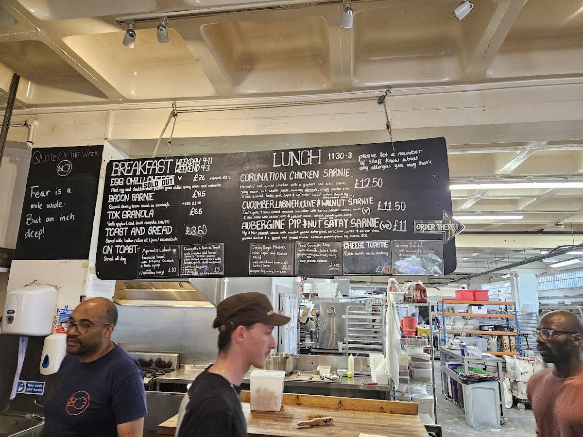 Menu at The Dusty Knuckle Bakery, London