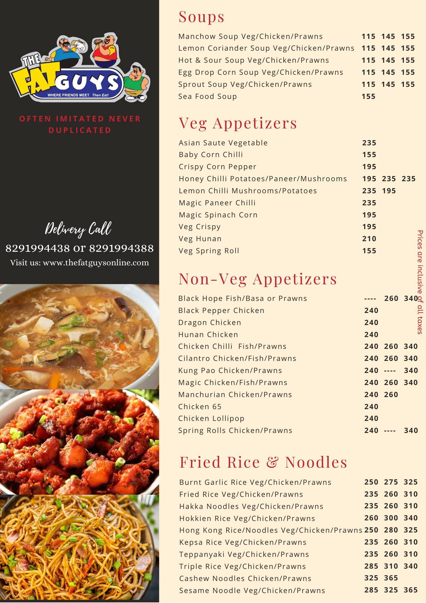 Menu at The Fat Guys, Thane, Shreeji Heights
