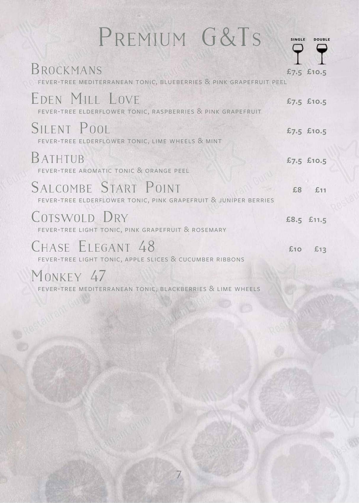 Menu at The Fig & Olive restaurant, Tamworth
