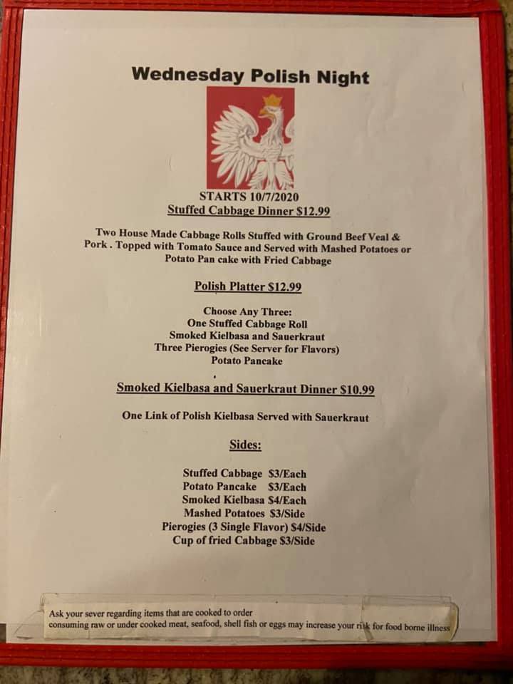 Menu at The Firehouse Pub, Saint Clair Shores, Greater Mack Ave
