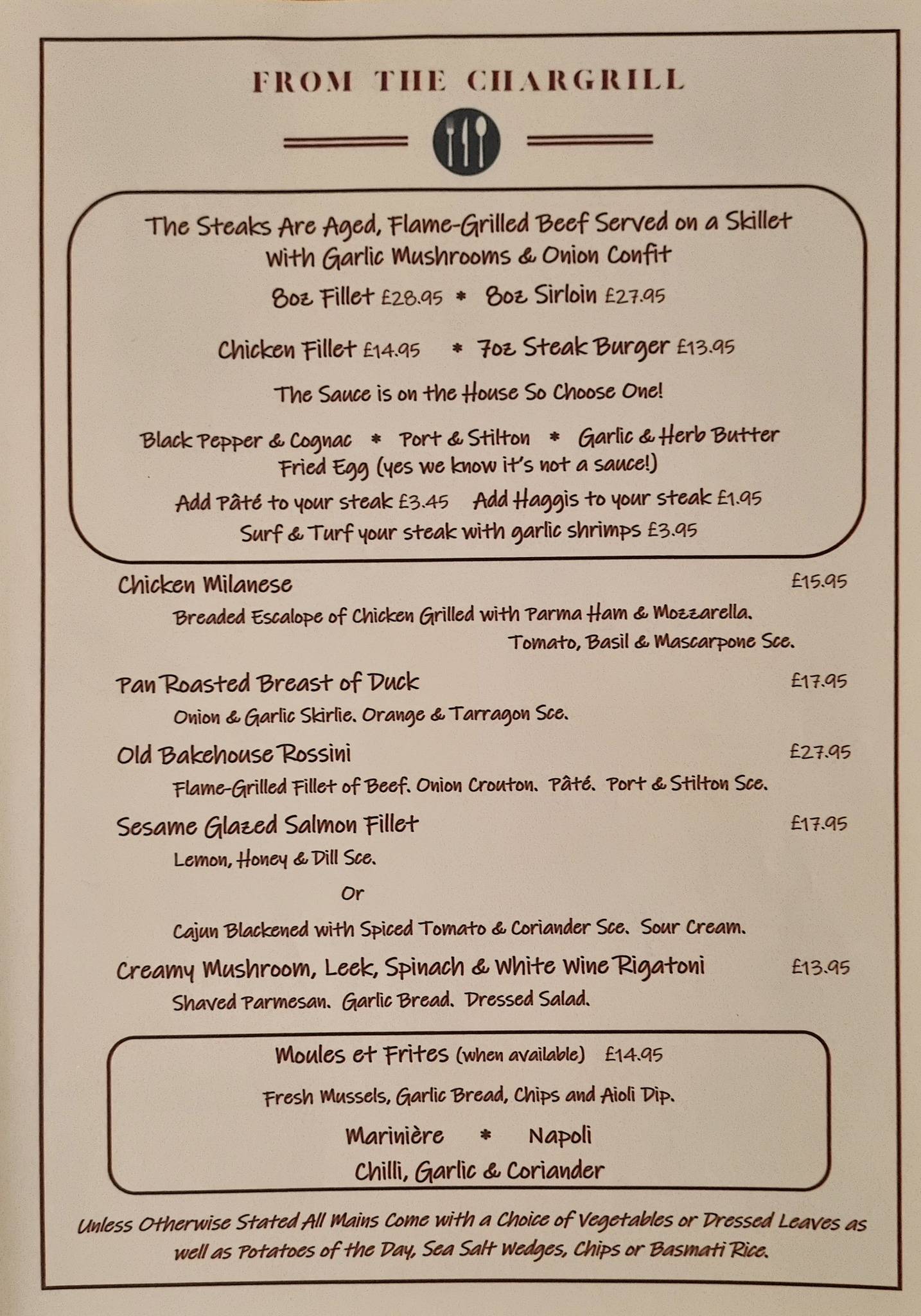 Menu at The Gordon Arms Hotel pub & bar, West Linton