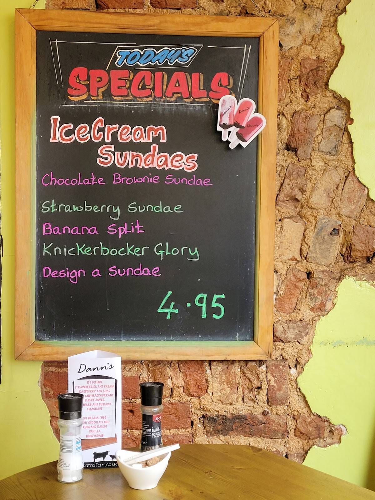 Menu at The Green Room Cafe, North Walsham