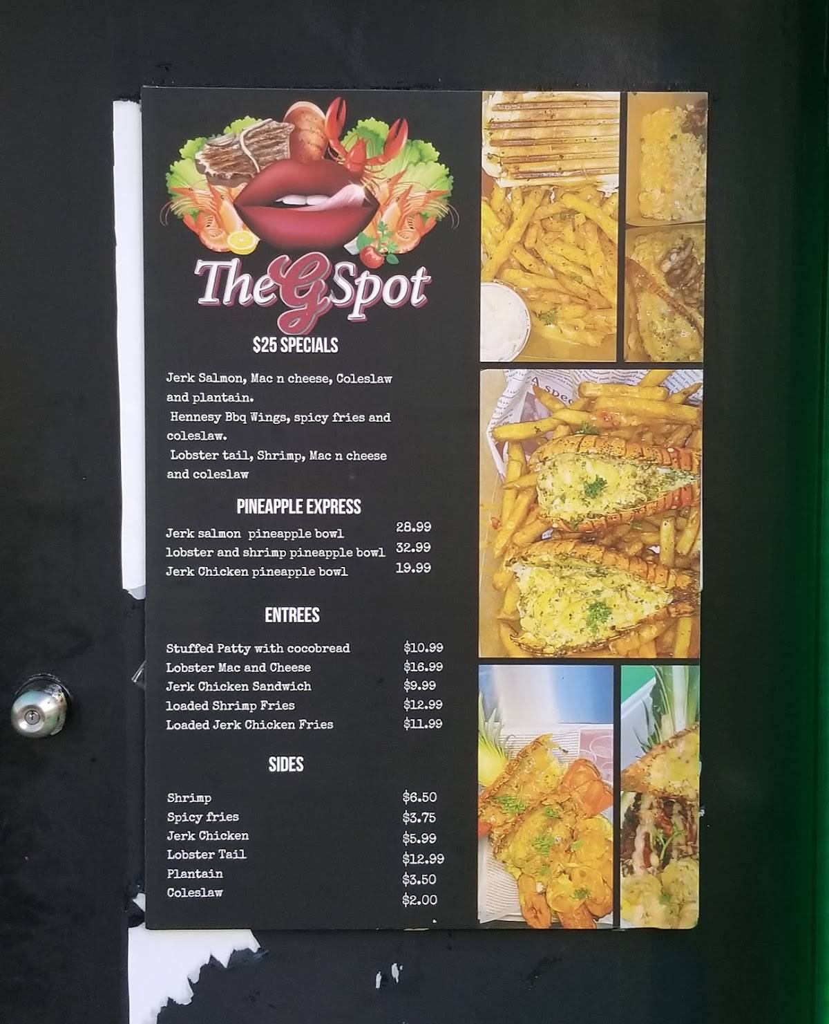 Menu at The restaurant, Toronto, 335 Yonge St