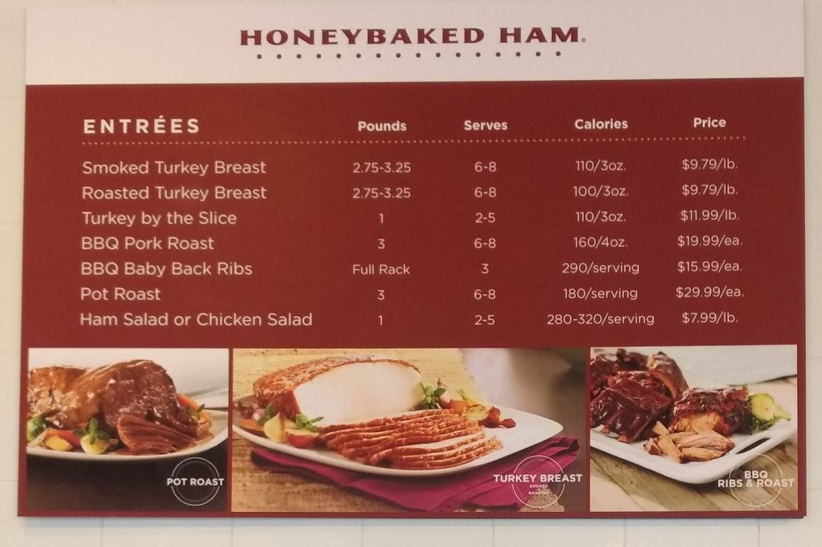 Меню ресторана The Honey Baked Ham Company, Плано, Preston Rd Ste 200