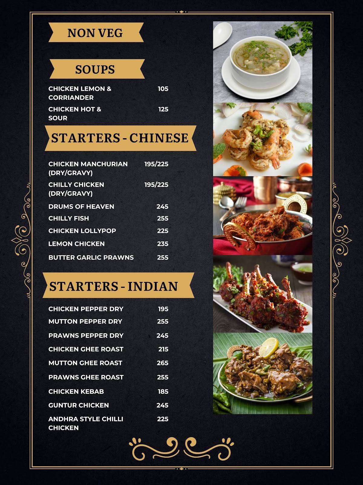 Menu at The Indian Saga - Indian Chinese Biriyani, Bengaluru