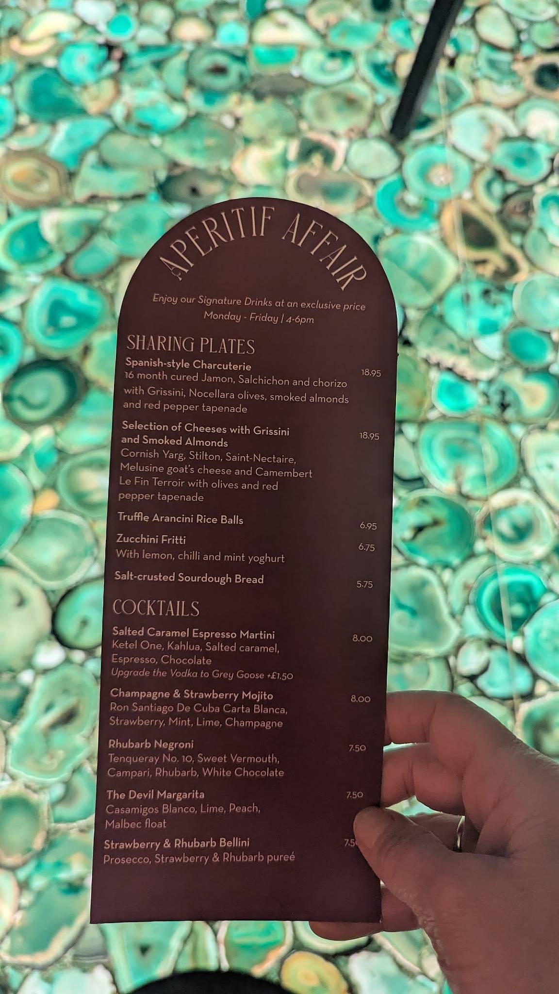 Menu at The Ivy Liverpool Brasserie restaurant, Liverpool