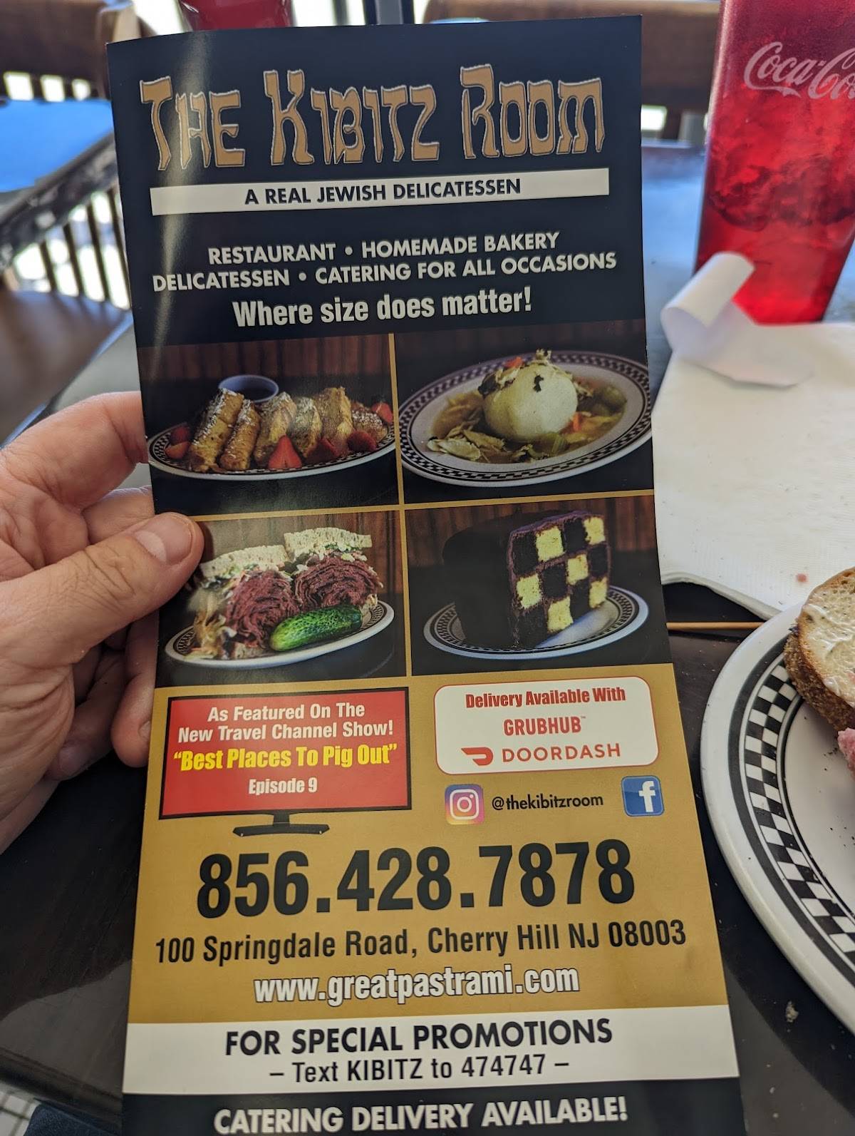 Menu at The Kibitz Room - Cherry Hill, NJ restaurant, Cherry Hill