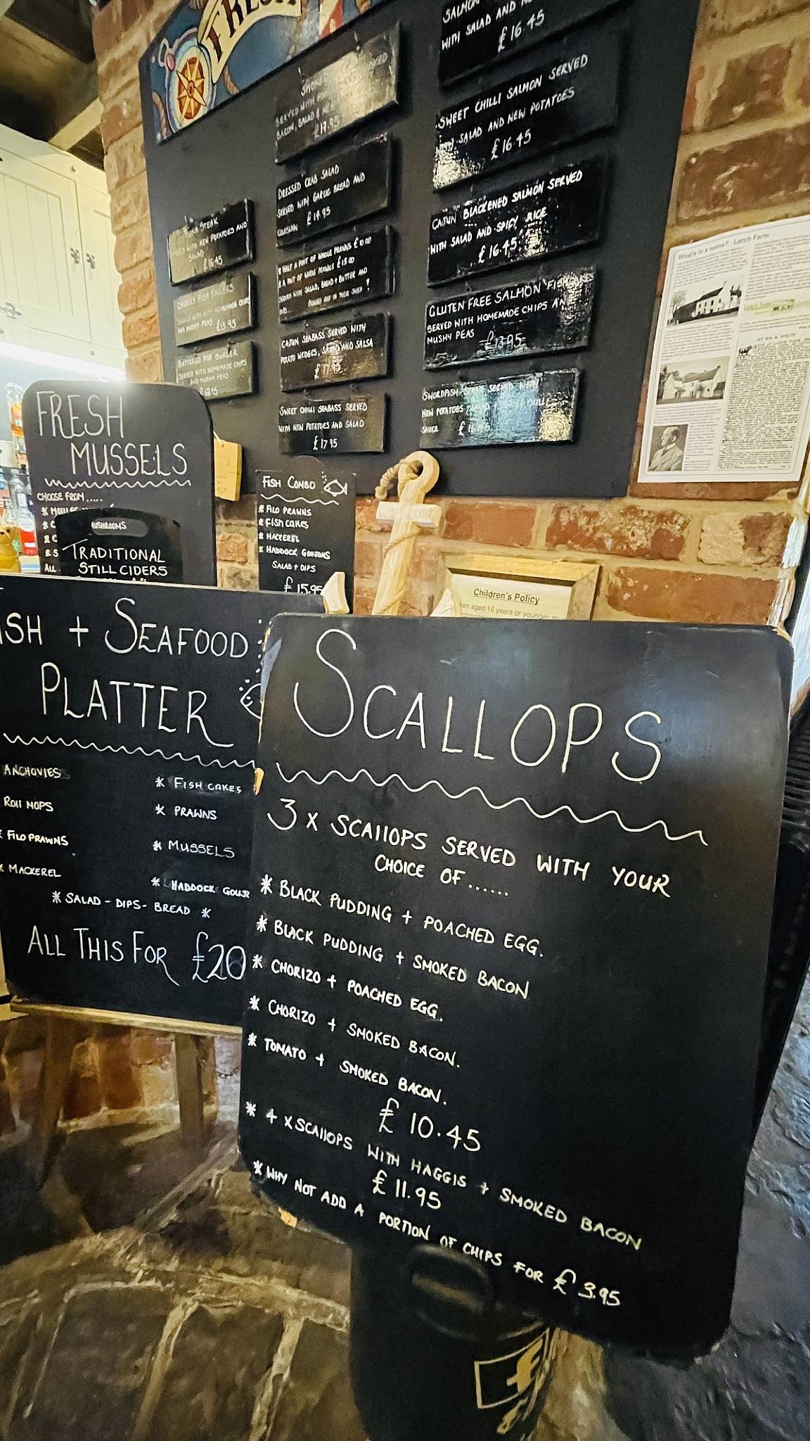 Menu at The Larch Farm pub & bar, Ravenshead