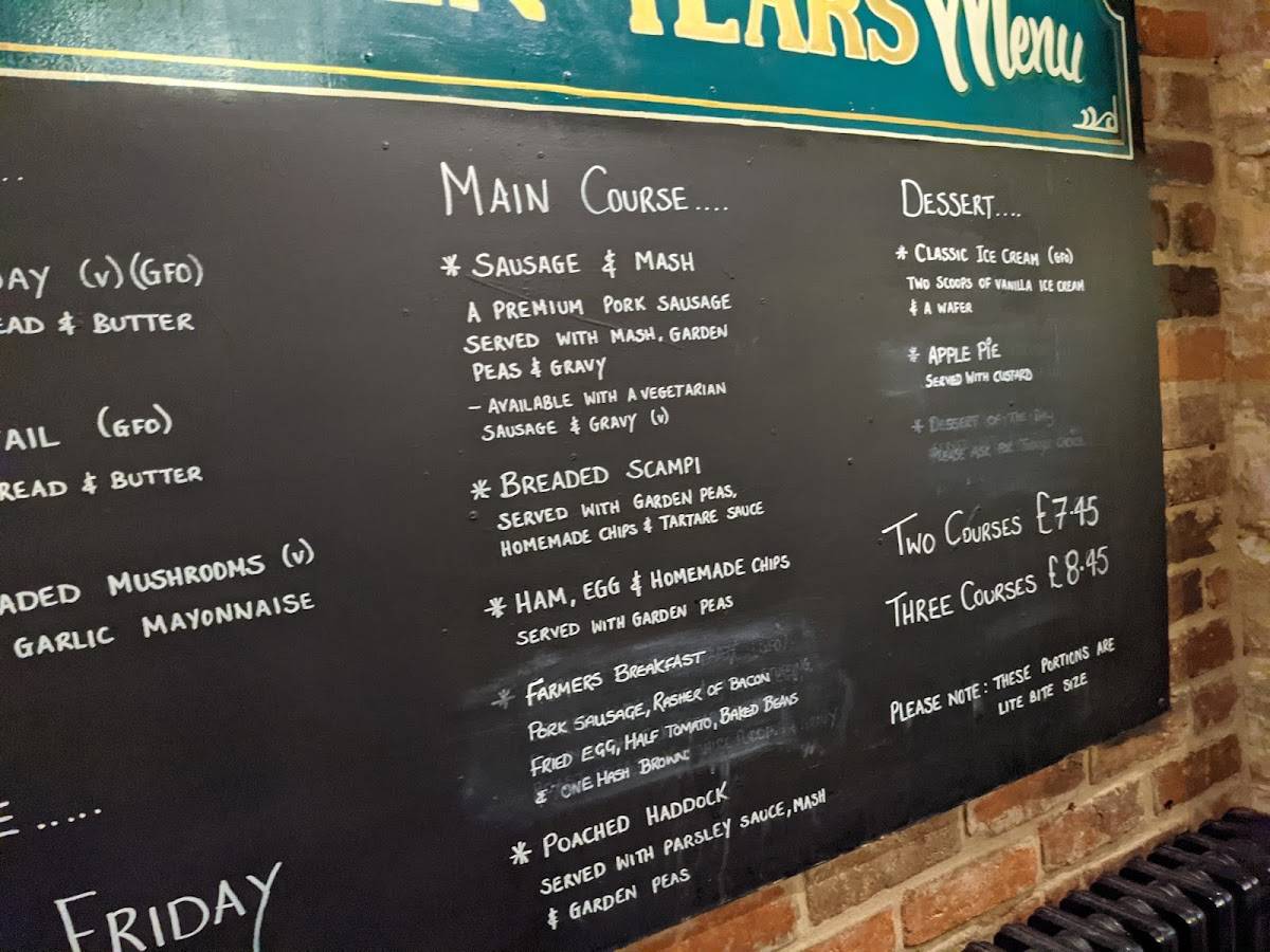 Menu at The Larch Farm pub & bar, Ravenshead