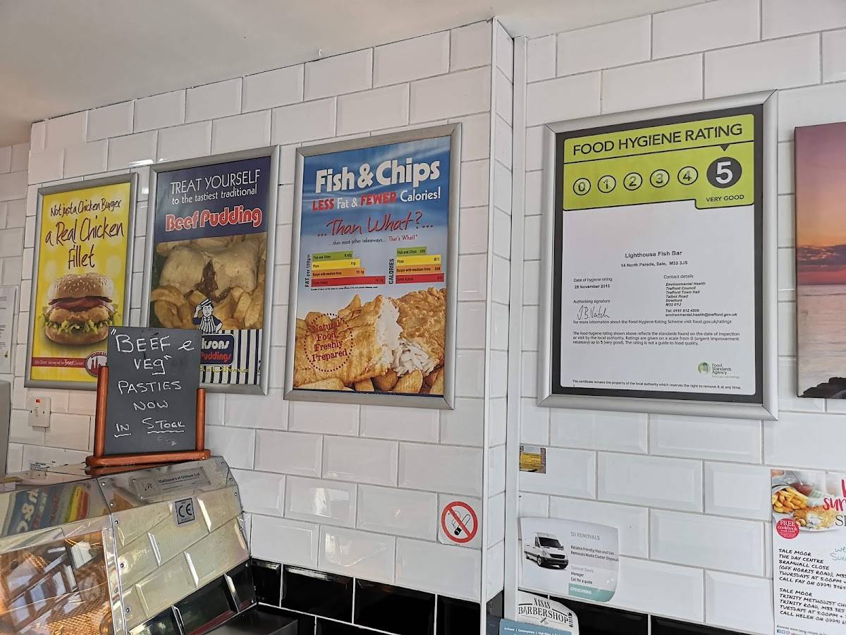 Menu at The Lighthouse Fish Bar, Sale