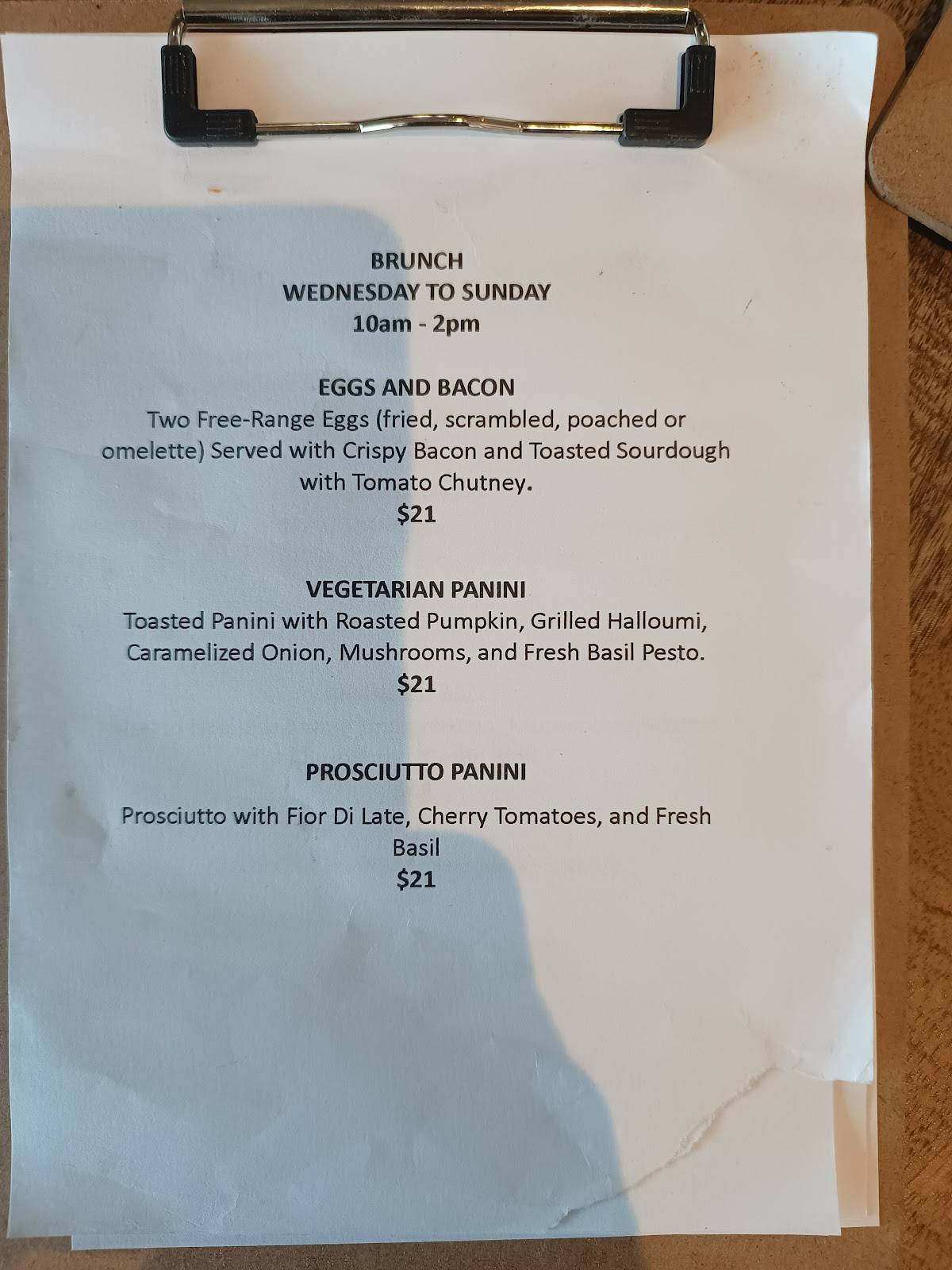 Menu at The Little Pizza Shop by the Beach pizzeria, Sandy Bay