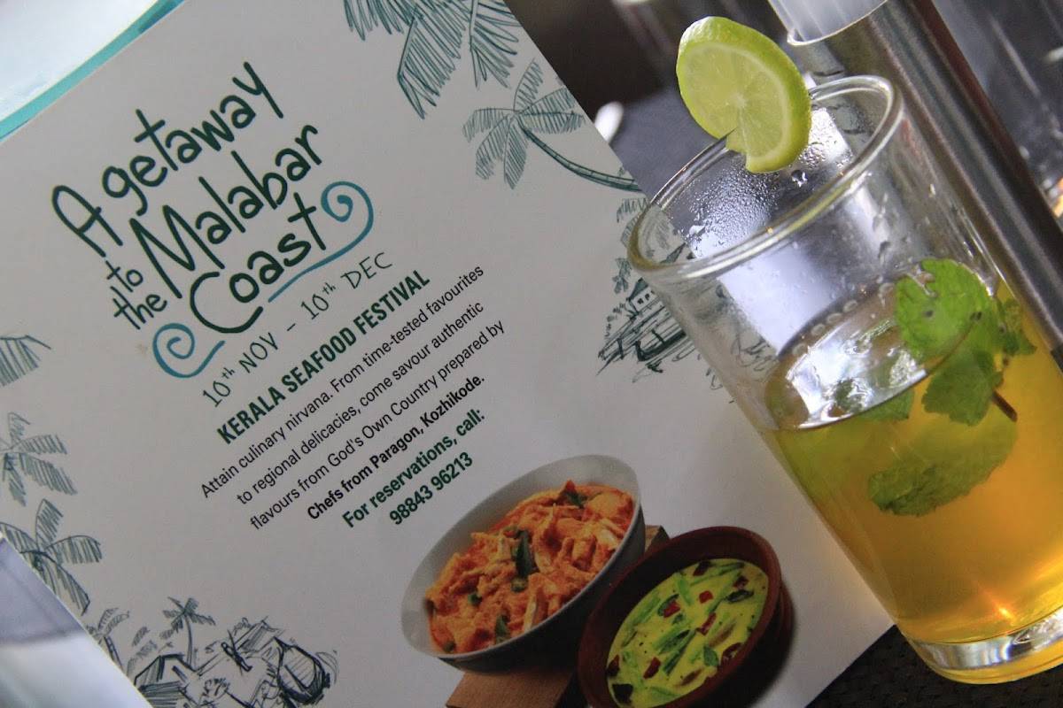 Menu at The Marina, Chennai
