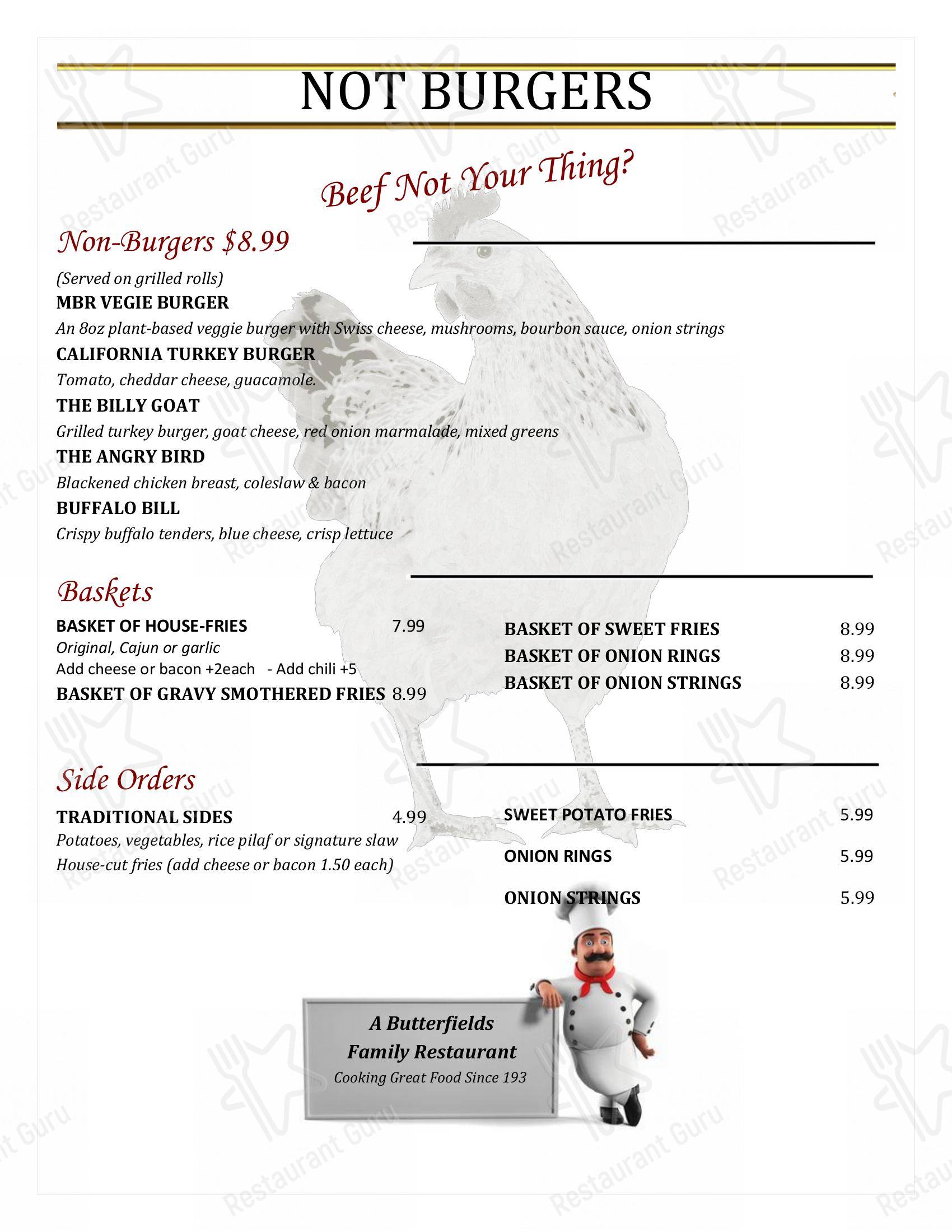 Menu at The Meadow Brook Restaurant & Functions, Hanson