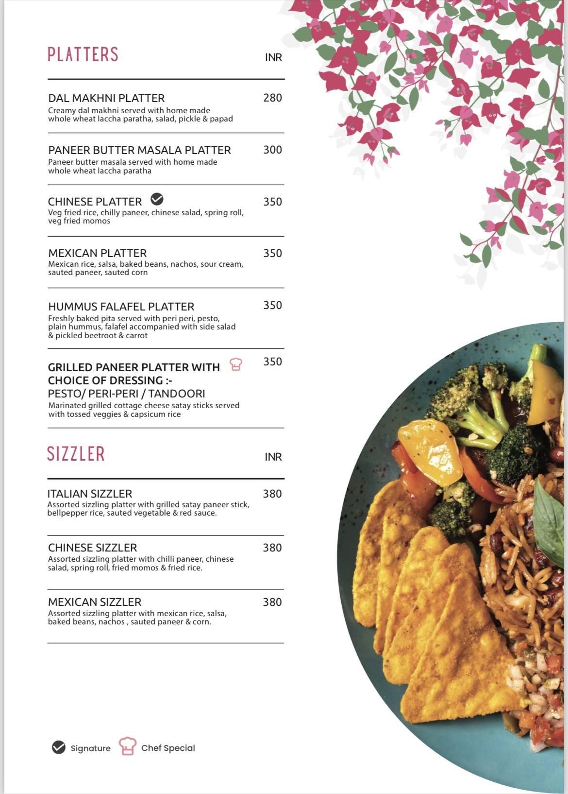 Menu at The Messy Door, Jaipur, The Survivors Gym