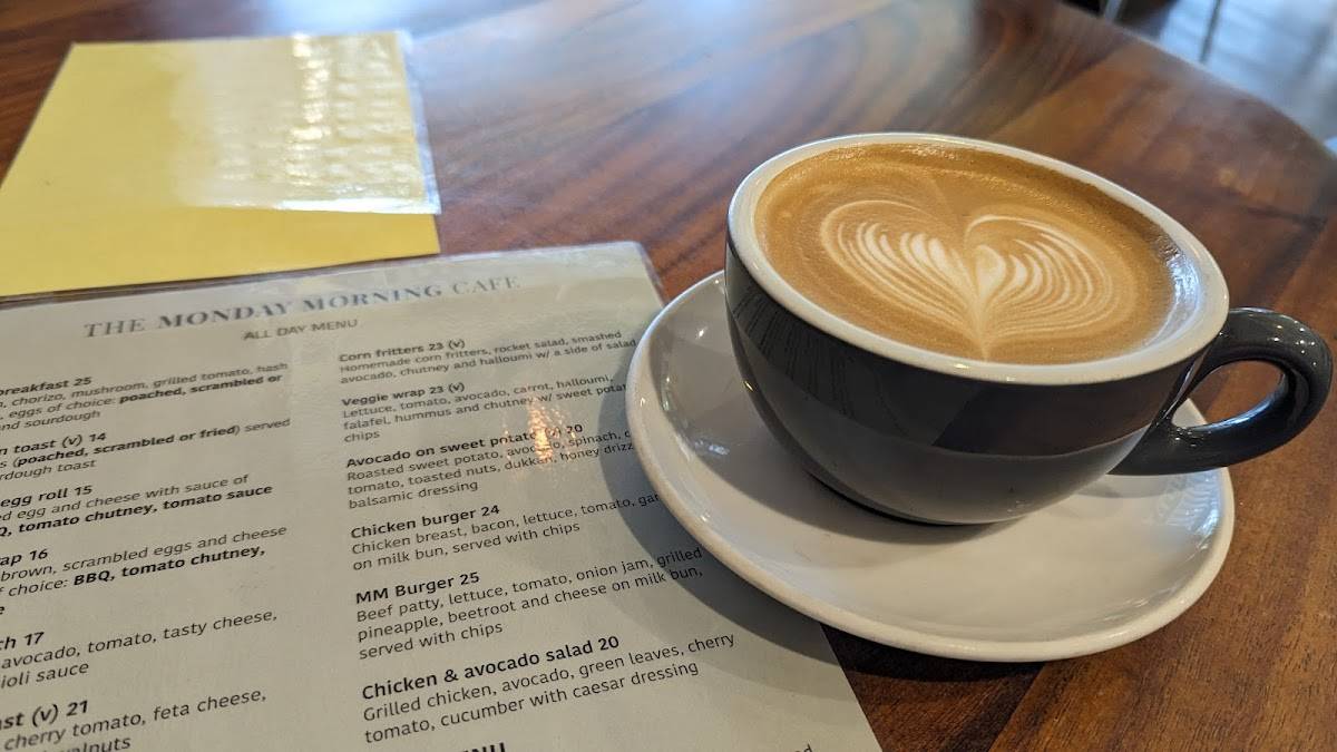 Menu at The Monday Morning Cafe, Thornleigh