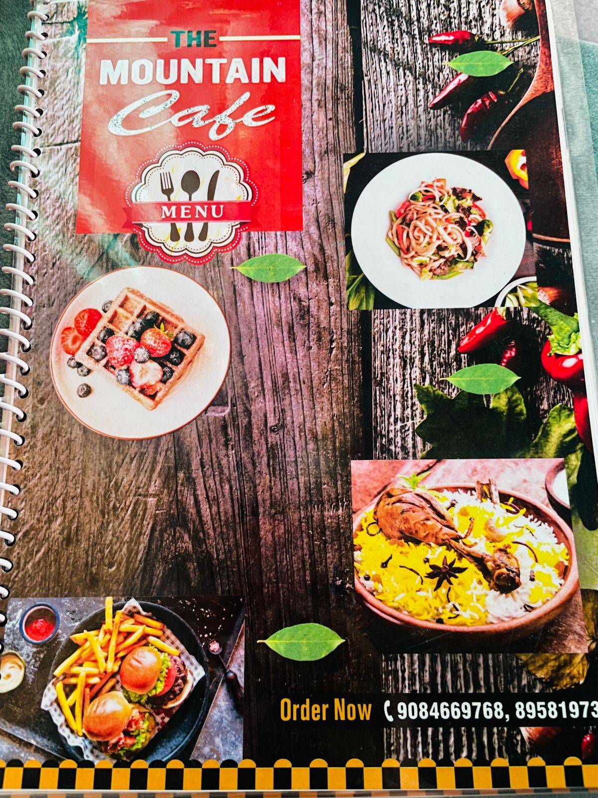 Menu at The Mountain Cafe, Champawat