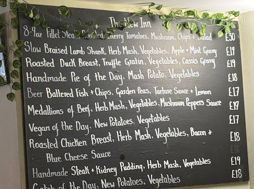 Menu at The New Inn pub & bar, Westfield