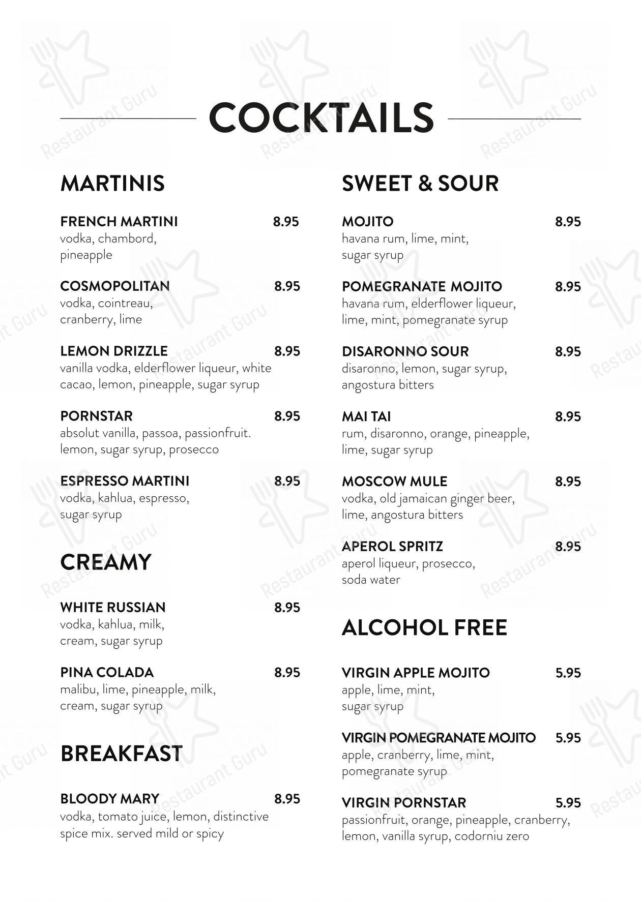 Menu at The Nuthall pub & bar, Nottingham, Nottingham Rd