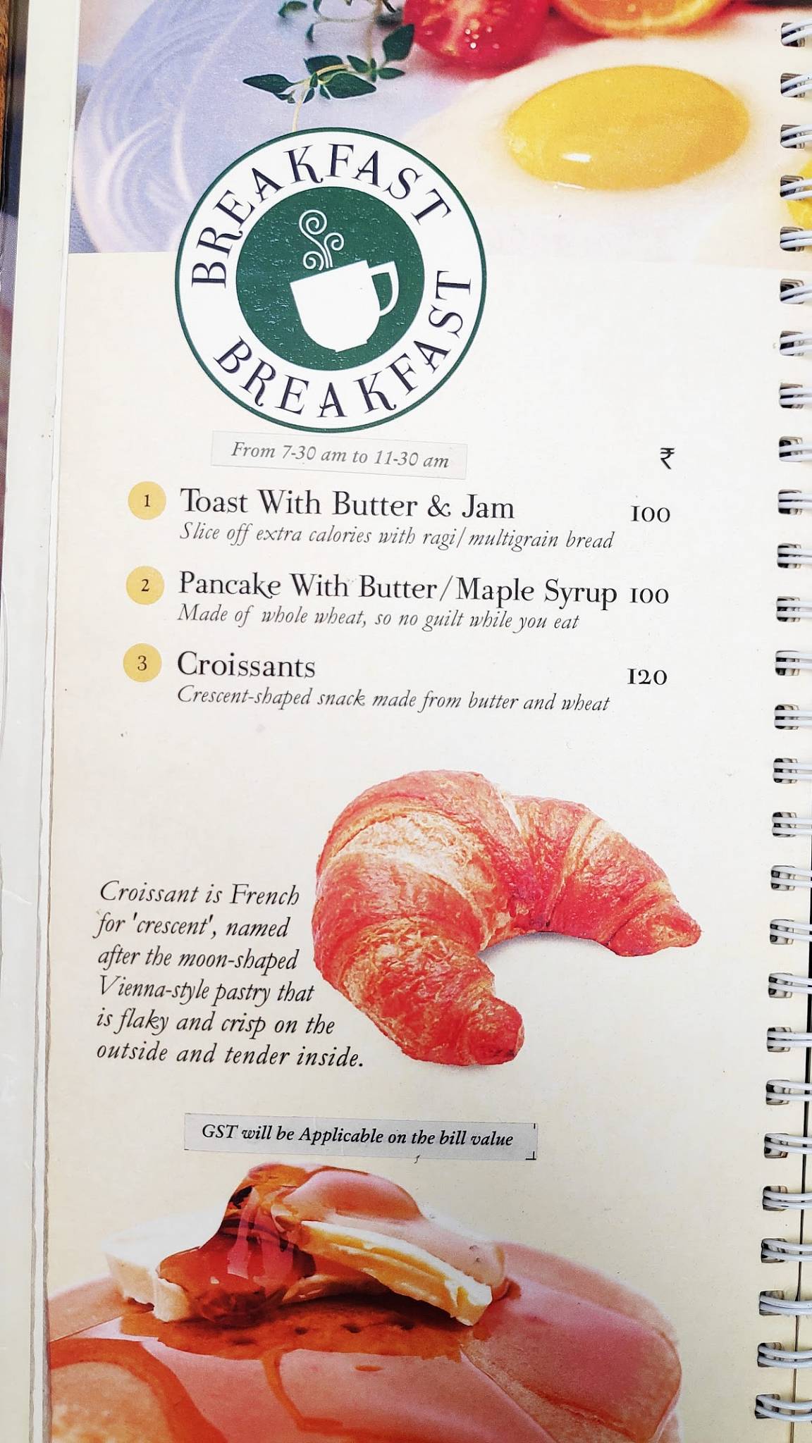 Menu at The Old House, Mysuru, 451