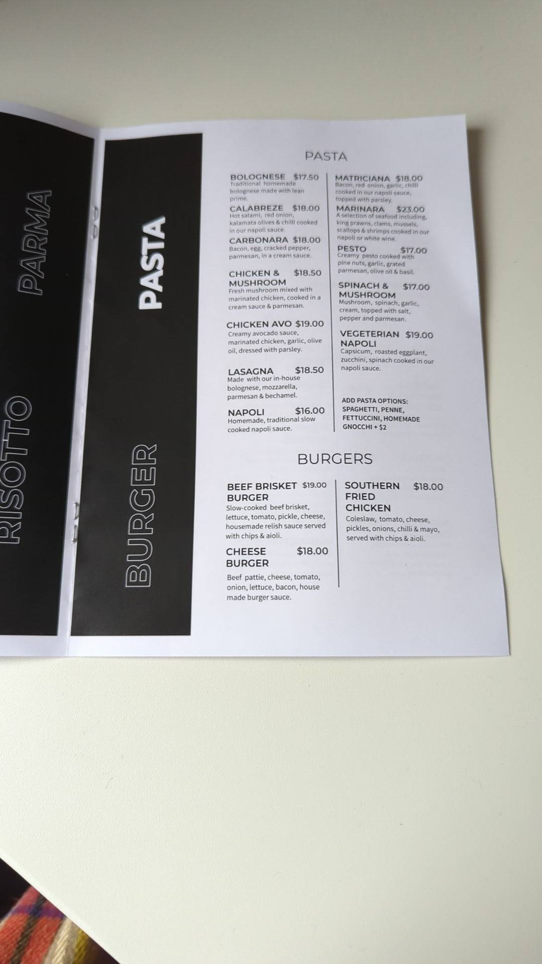 Menu at The Pizza Bar Diggers Rest, Diggers Rest