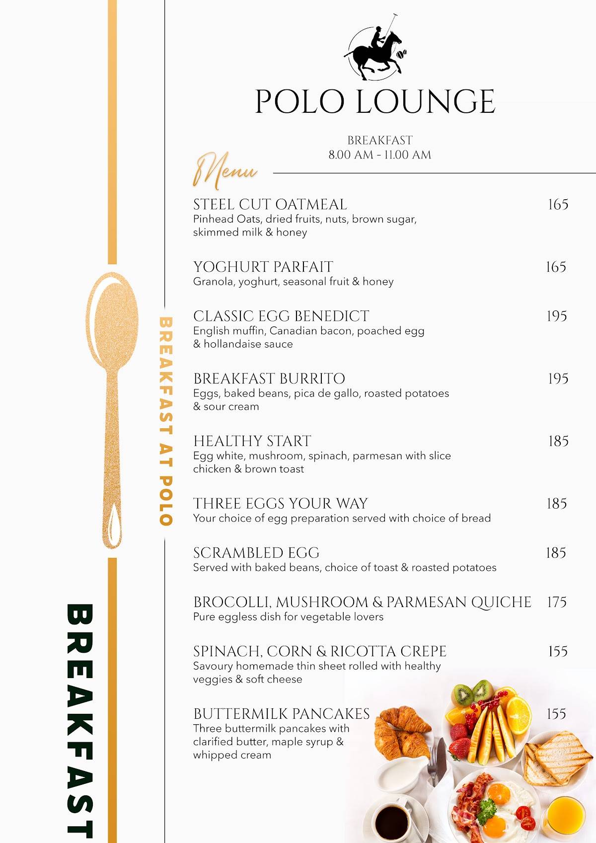 Menu at The Polo Lounge, Gurugram