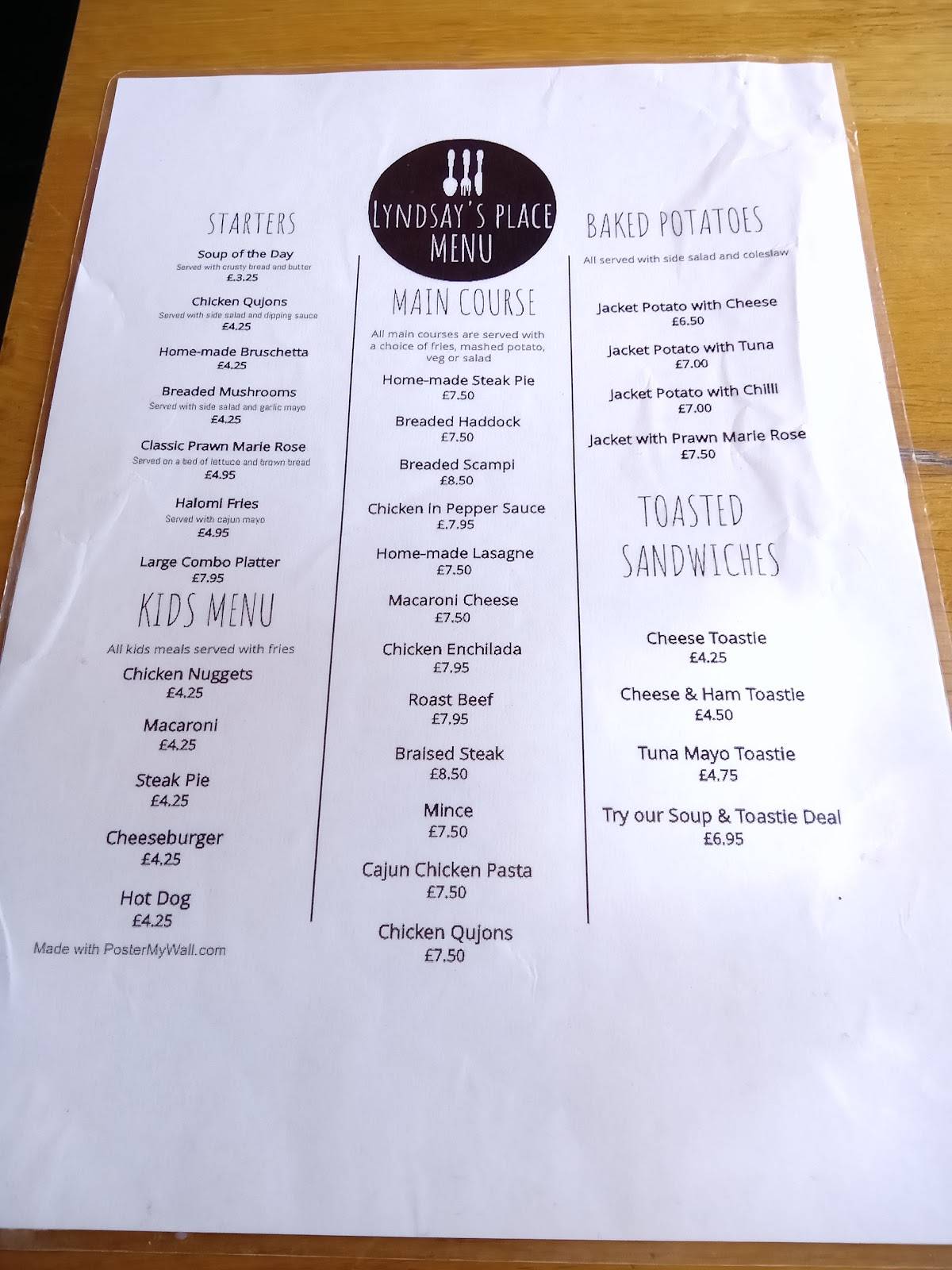 Menu at The Quarter Gill pub & bar, Glasgow, 232 Dumbarton Rd