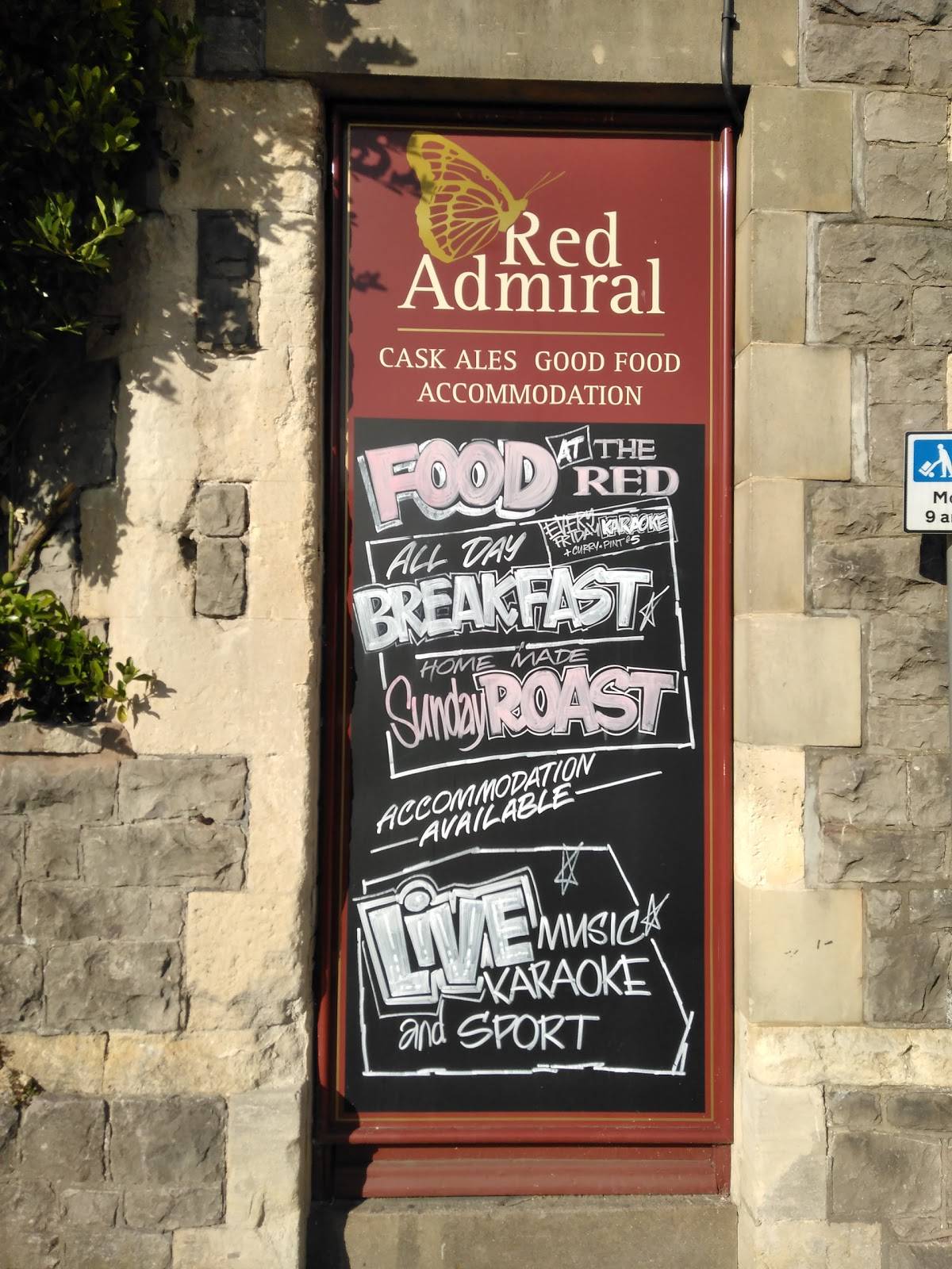 Menu at The Red Admiral pub & bar, Weston-super-Mare