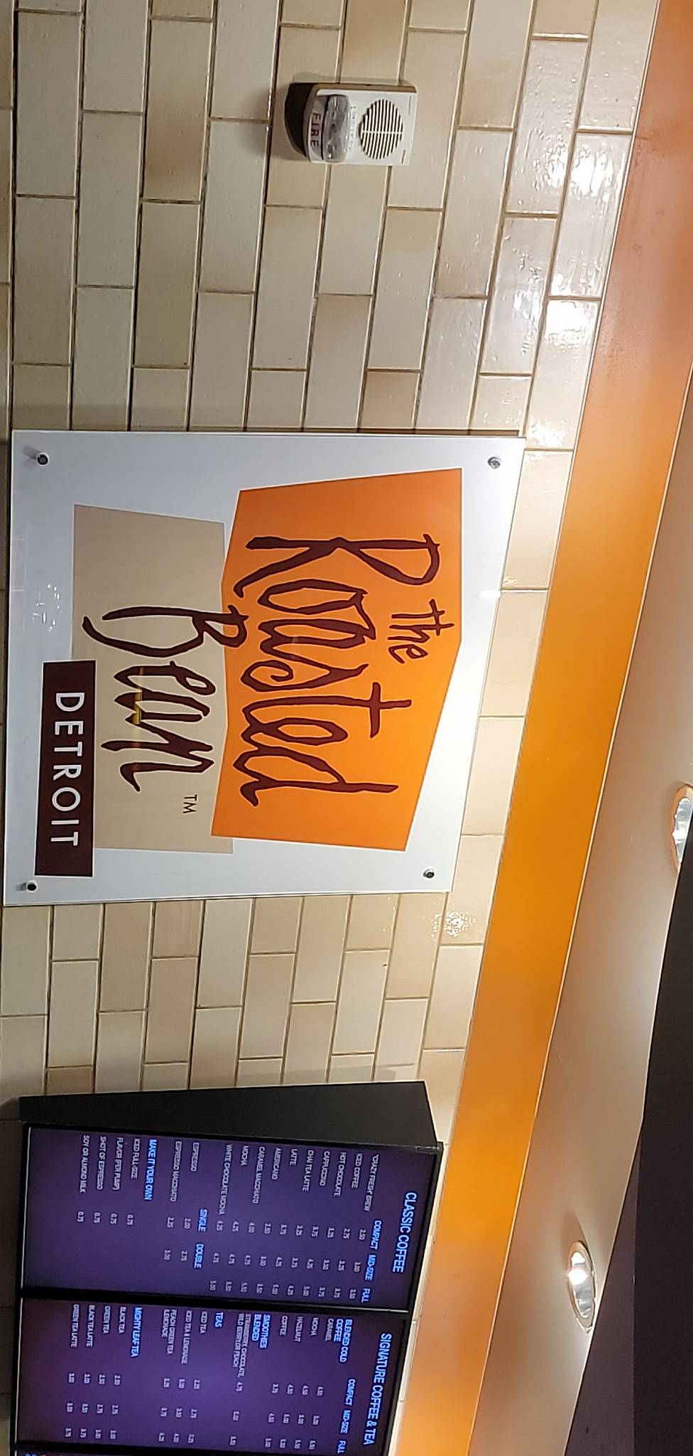 Menu at The Roasted Bean restaurant, Detroit