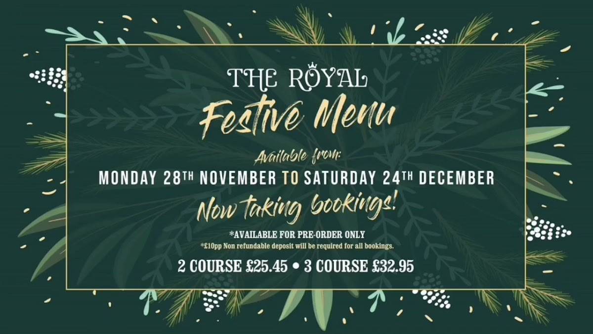 Menu at The Royal pub & bar, Low Moor, 5 Wooller Rd