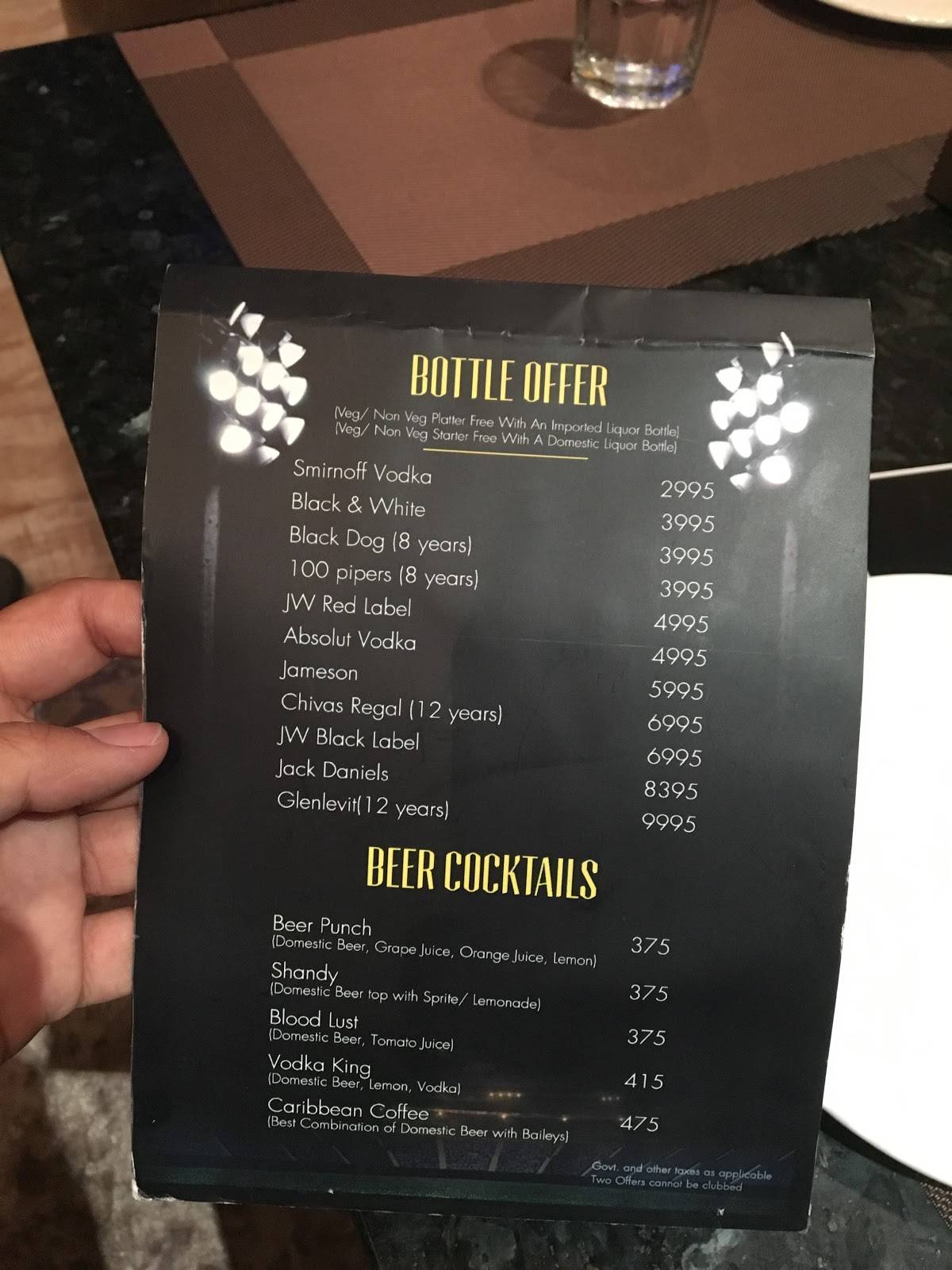 Menu at The Salt Cafe Kitchen & Bar, New Delhi