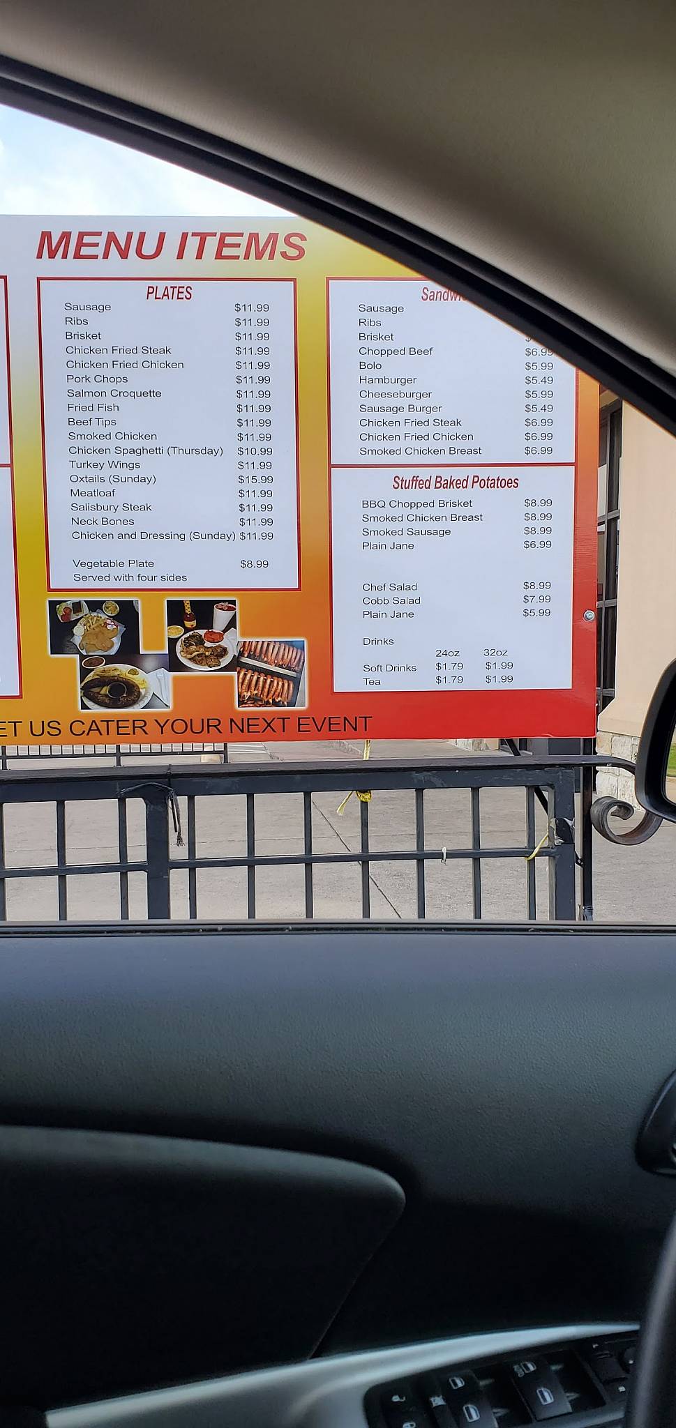 Menu at The Sausage Shoppe restaurant, Fort Worth, Brentwood Stair Rd