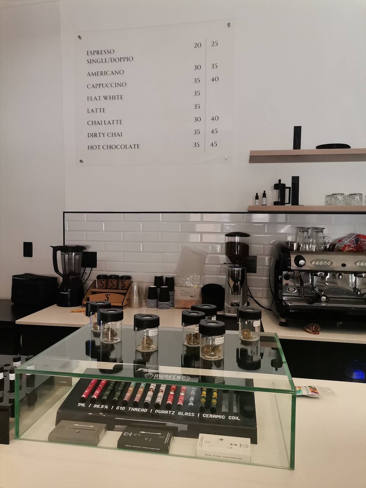 Menu at The Syndicate Social Club, South Africa